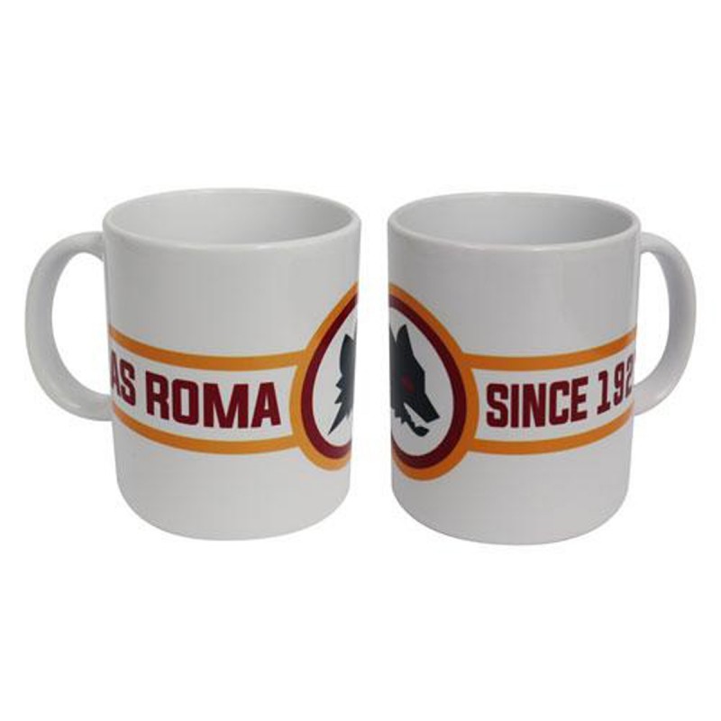 Mug bianca con lupa AS Roma Gadget e accessori ufficiali