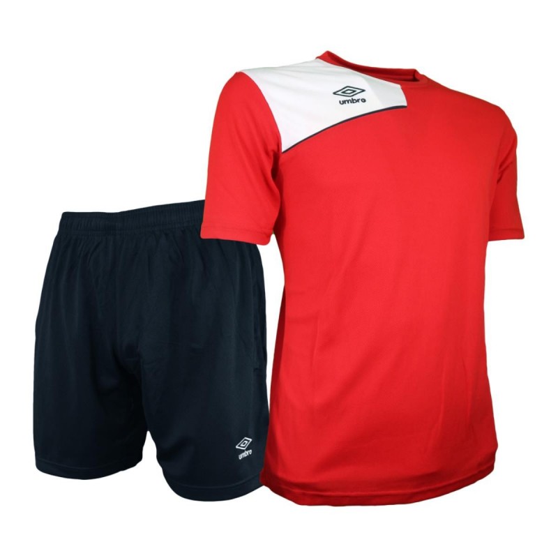 kit training rosso navy umbro