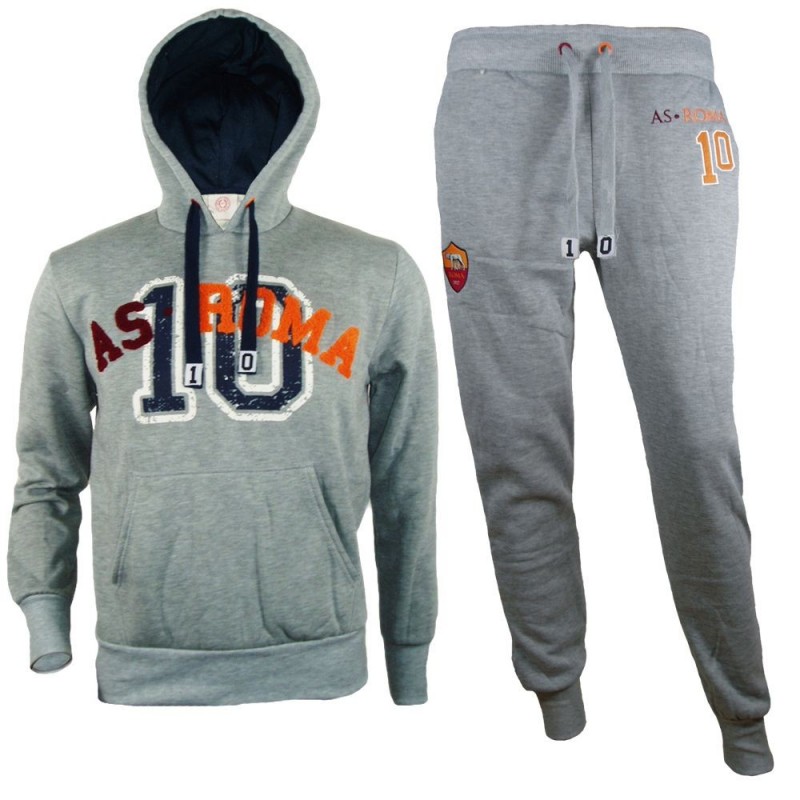 AS ROMA TUTA FELPATA CAPITANO BLU