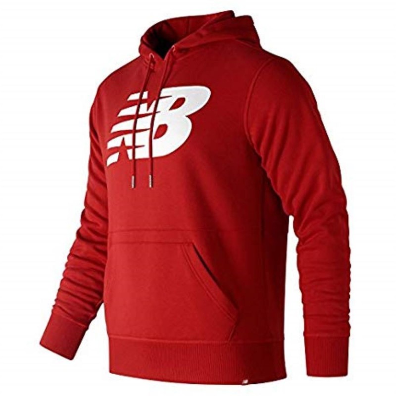 TUTA FELPATA ROSSA CON CAPPUCCIO NEW BALANCE