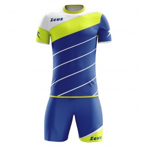 KIT CALCIO ZEUS LYBRA UOMO ROYAL FLUO