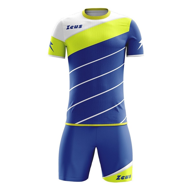 KIT CALCIO ZEUS LYBRA UOMO ROYAL FLUO