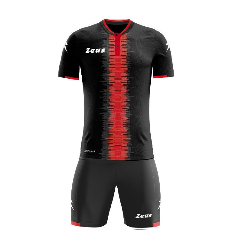 KIT CALCIO ZEUS PERSEO NERO/ROSSO